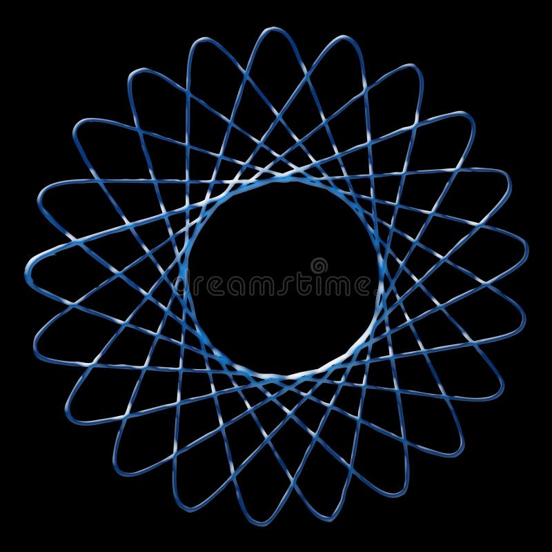 Drawings Made with the Spirograph Stock Illustration - Illustration of ...