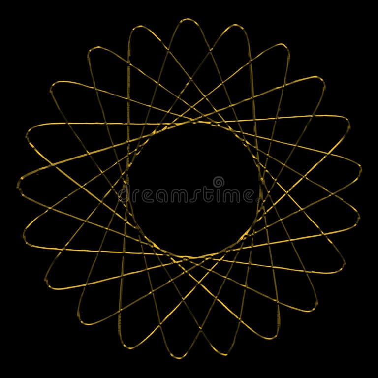 Drawings Made with the Spirograph Stock Illustration - Illustration of ...