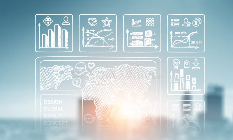 Drawn business plan stock illustration. Illustration of economy - 137366347