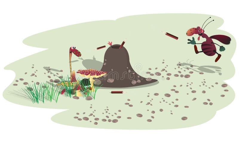 Angry cockroach cartoon stock vector. Illustration of cartoon - 91144661