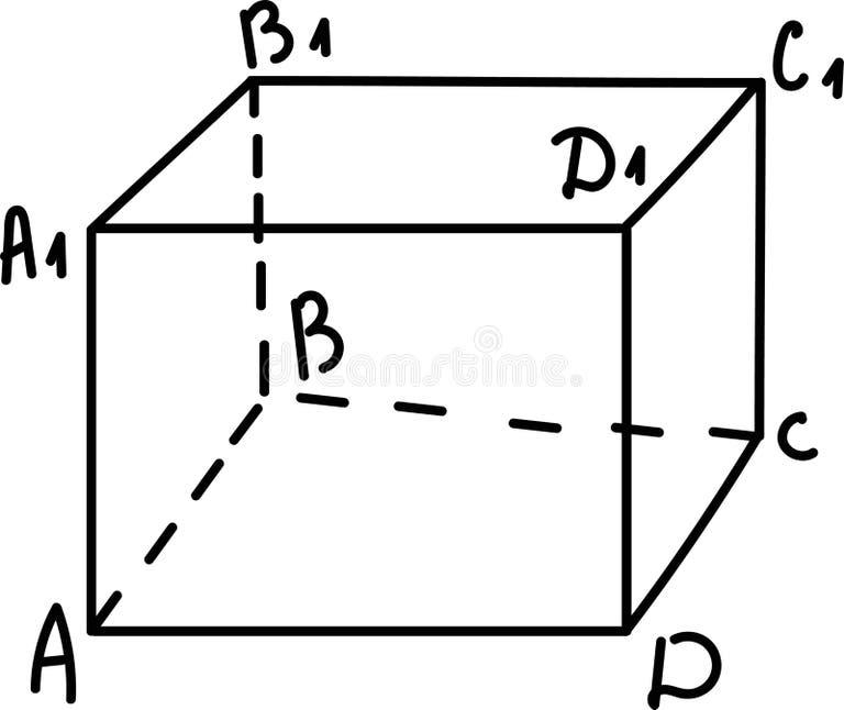 Drawn Geometric Rectangle Graph Stock Vector - Illustration of modern ...
