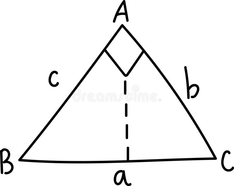 Drawn Geometric Triangle Graph Stock Vector - Illustration of ...