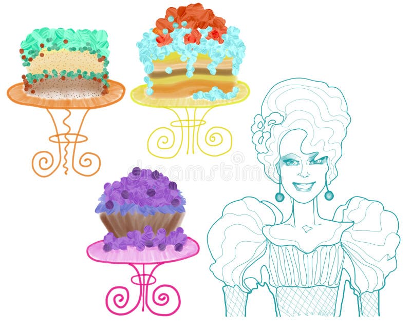 Queen Cakes Stock Illustrations – 19 Queen Cakes Stock Illustrations ...