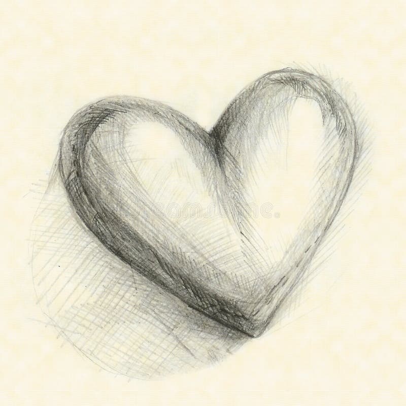 Love Heart Pencil Sketches
