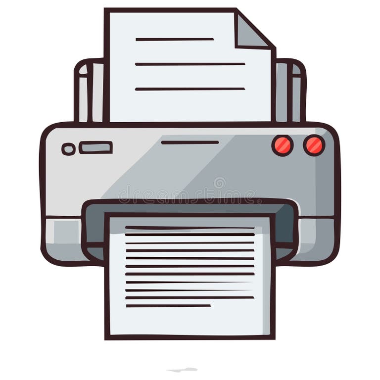 Drawn Printer Stock Illustrations – 1,111 Drawn Printer Stock ...