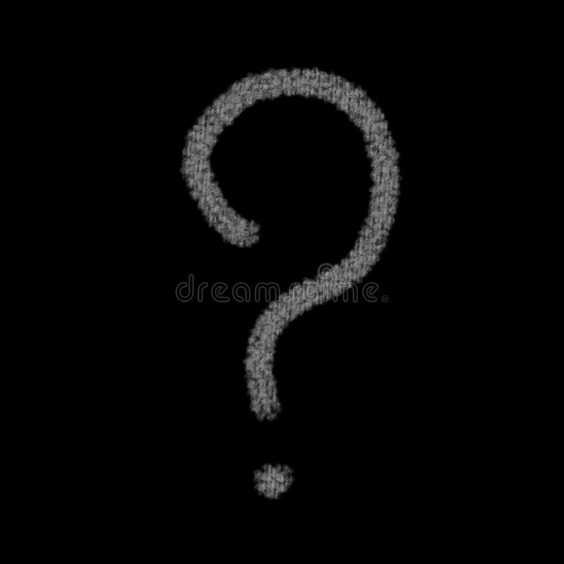 A Drawn Question Mark. Question Symbol. Hand-drawn Interrogation Icons ...