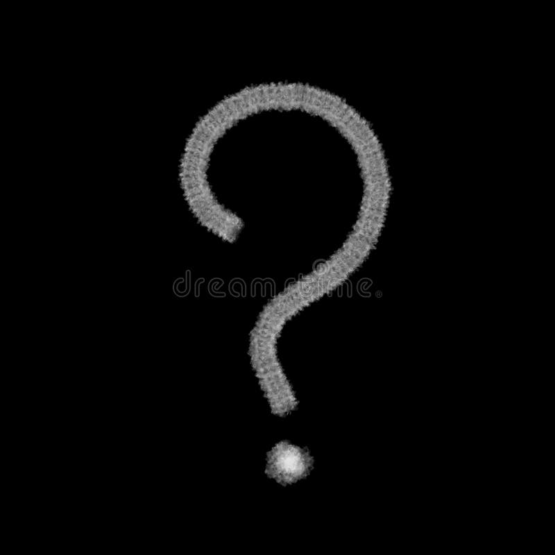 A Drawn Question Mark. Question Symbol. Hand-drawn Interrogation Icons ...