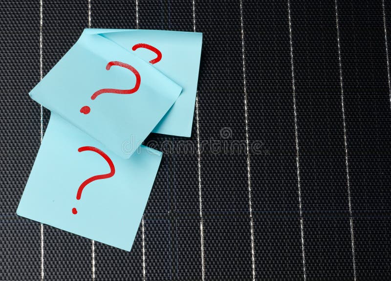 Drawn Question Marks on Stickers, Black Background. Searching for Truth ...