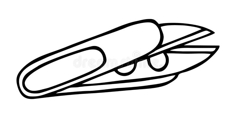 DRAWN SCISSORS SNIPPERS in the DOODLE STYLE Stock Illustration ...