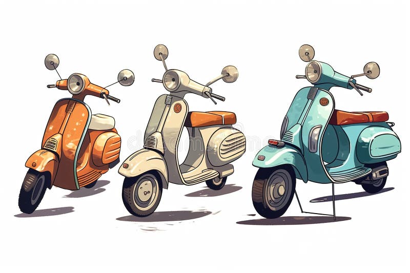 Scooter Ai Generated Isolated Stock Illustrations – 952 Scooter Ai ...