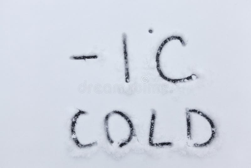 Temperature Symbols Denoting Negative Very Cold Weather Stock Image ...