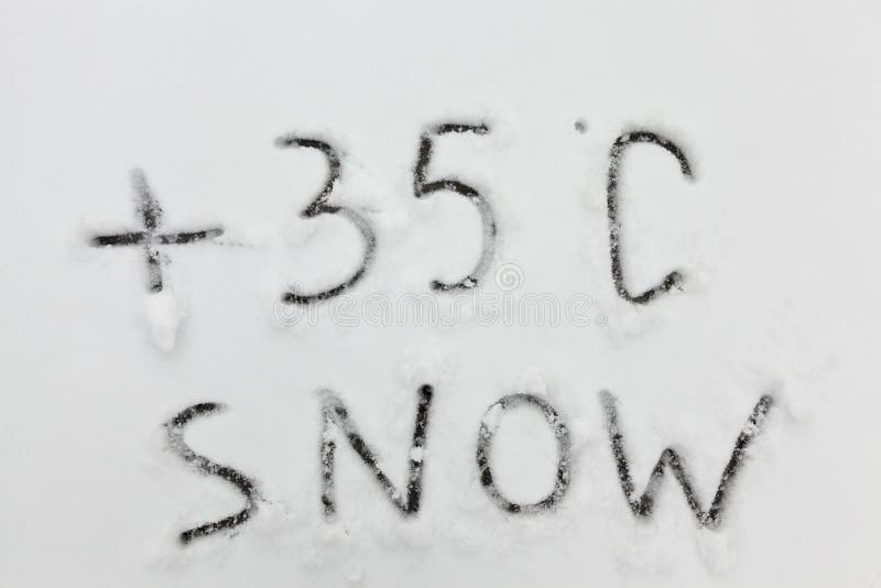 Temperature Symbols Denoting Negative Very Cold Weather Stock Image ...
