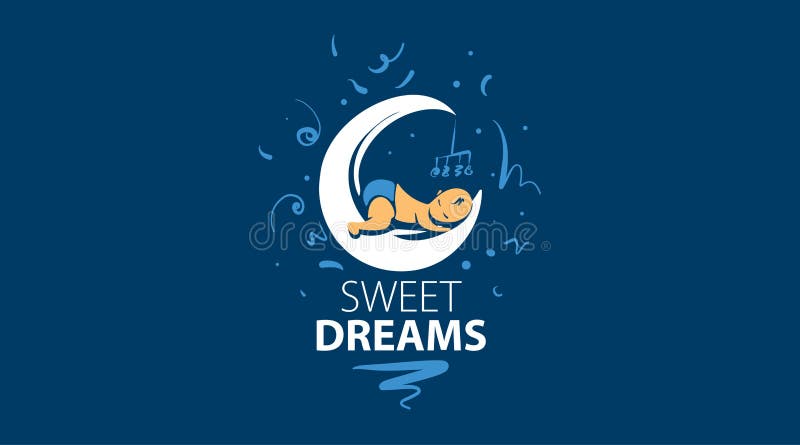 Drawn Vector Logo for Sweet Dreams Stock Illustration - Illustration of ...