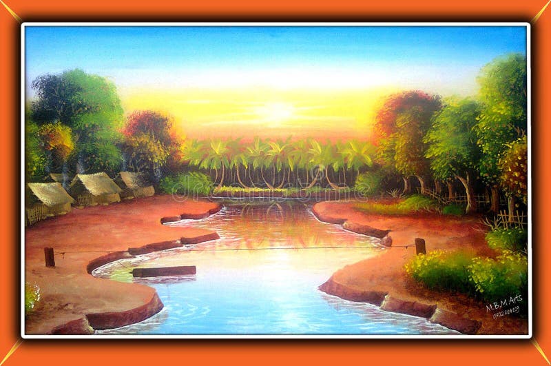 Drawn Works in Live Style Beautiful Editorial Stock Image - Image of ...