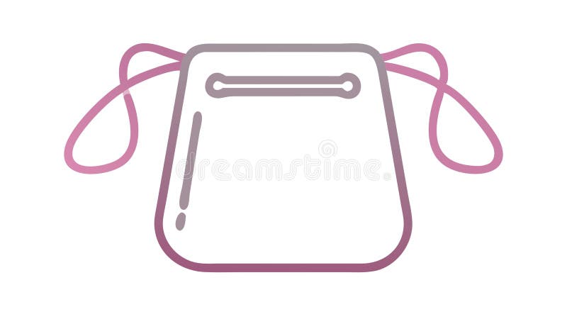 Drawstring Bag Pouch Icon Outline, Container Storage Cloth Bag Symbol ...