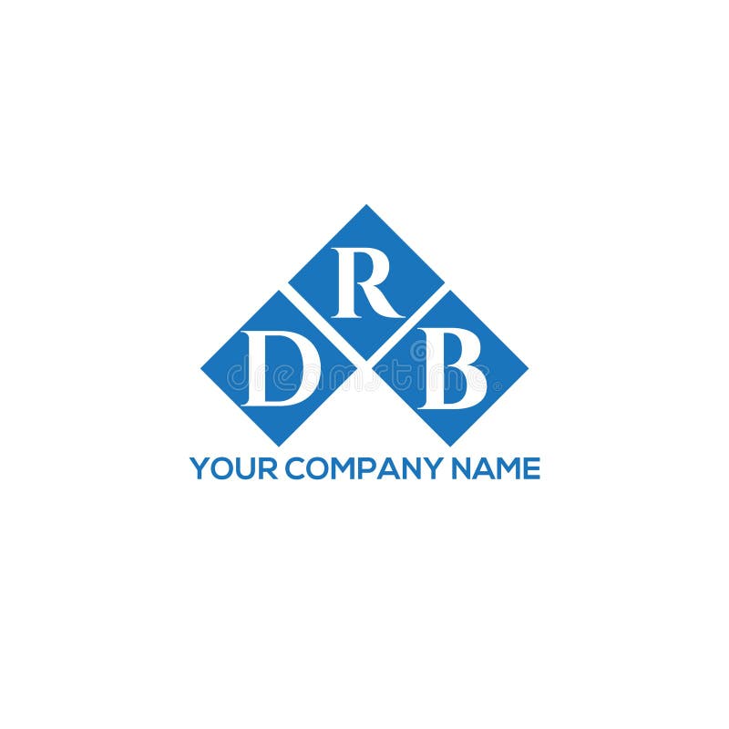 DRB Letter Logo Design on White Background. DRB Creative Initials ...