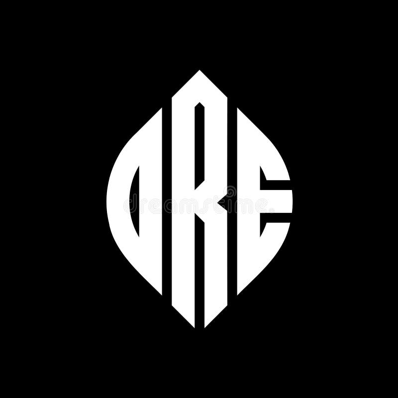 DRE Circle Letter Logo Design with Circle and Ellipse Shape. DRE ...