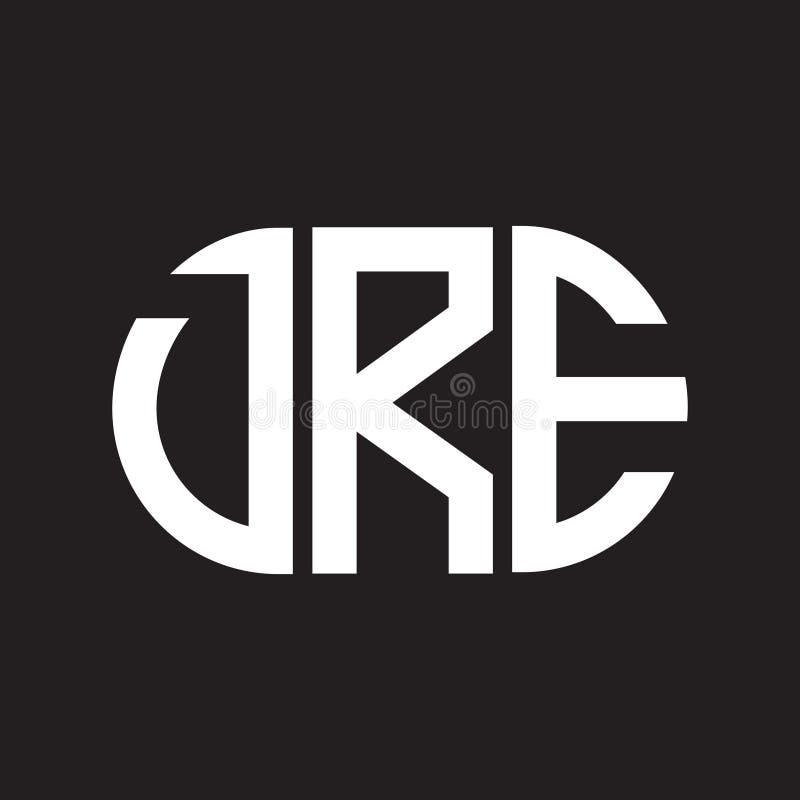 DRE Letter Logo Design on Black Background. DRE Creative Initials ...