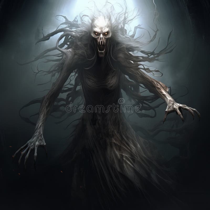 Sinister Apparitions: a Terrifying Nightmare Creature with Dark Eyes ...