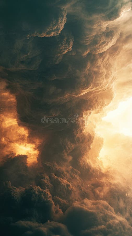 Dreadful Sky Snake Descends in Summers Glare Generative AI Stock ...