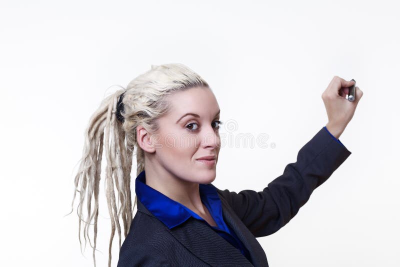 Dreadlocks at work stock photo. Image of success, space - 25978784