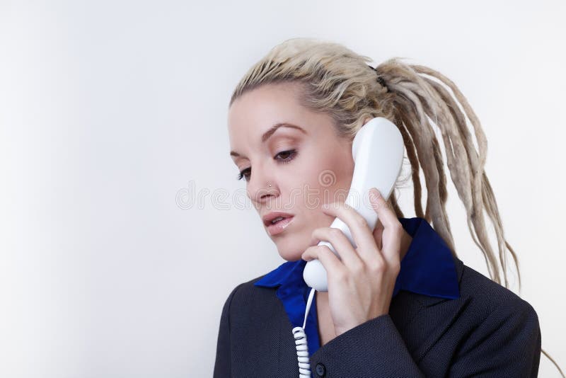 Dreadlocks at work stock image. Image of employee, professional - 25980005