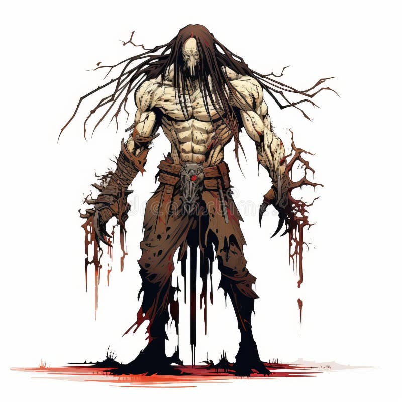 High-quality Vector Illustration of Dreadwalker Full Body Isolated ...