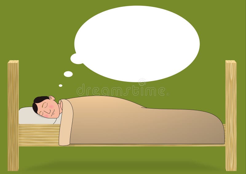 Dreaming Cartoon Person