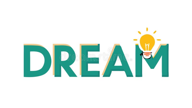 Dream Big Ideas, Creative Aspirations, and Inspirational Goals, Vector ...