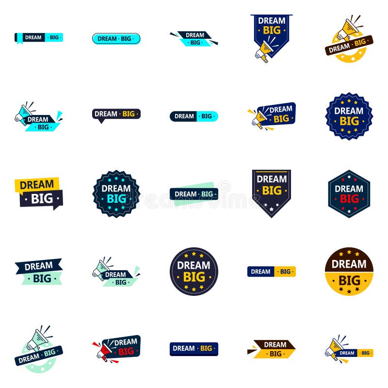 Dream Big 25 Unique Vector Designs for Encouraging Positive Thinking ...