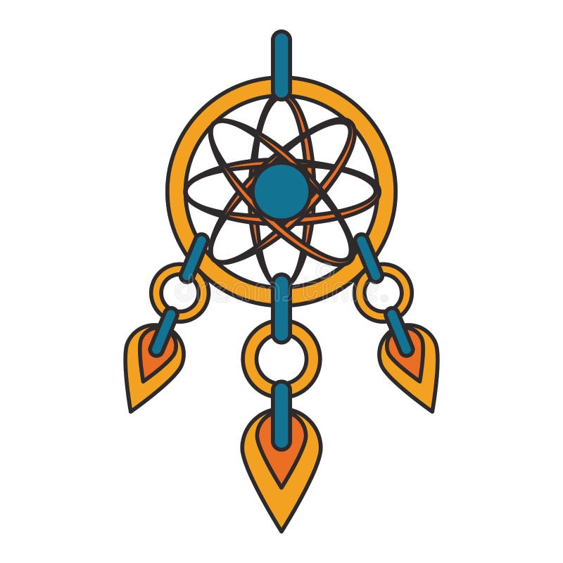 Dream Catcher Symbol Cartoon Stock Vector - Illustration of digitally ...