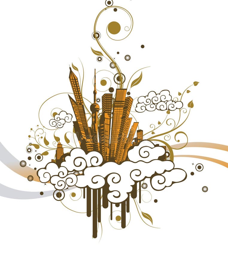 Dream City 1-2 stock illustration. Illustration of graphic - 5923686