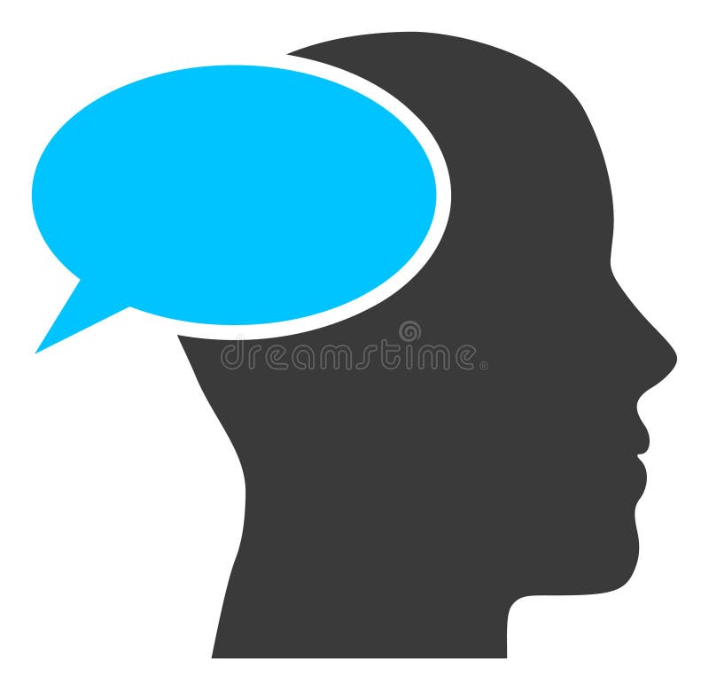 Dream Cloud Flat Icon Symbol Stock Illustration - Illustration of ...