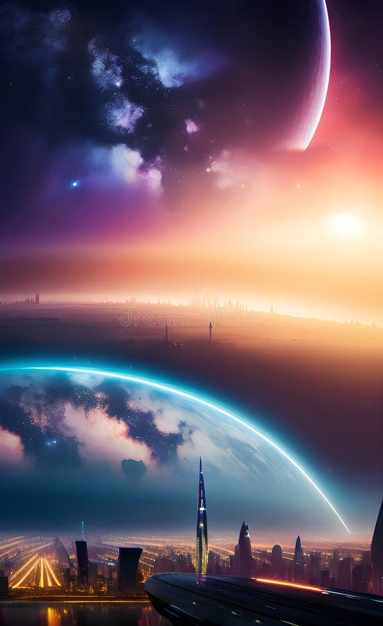 A Dream of a Distant Galaxy, Concept Art, Matte Painting, HQ, 4k Stock ...