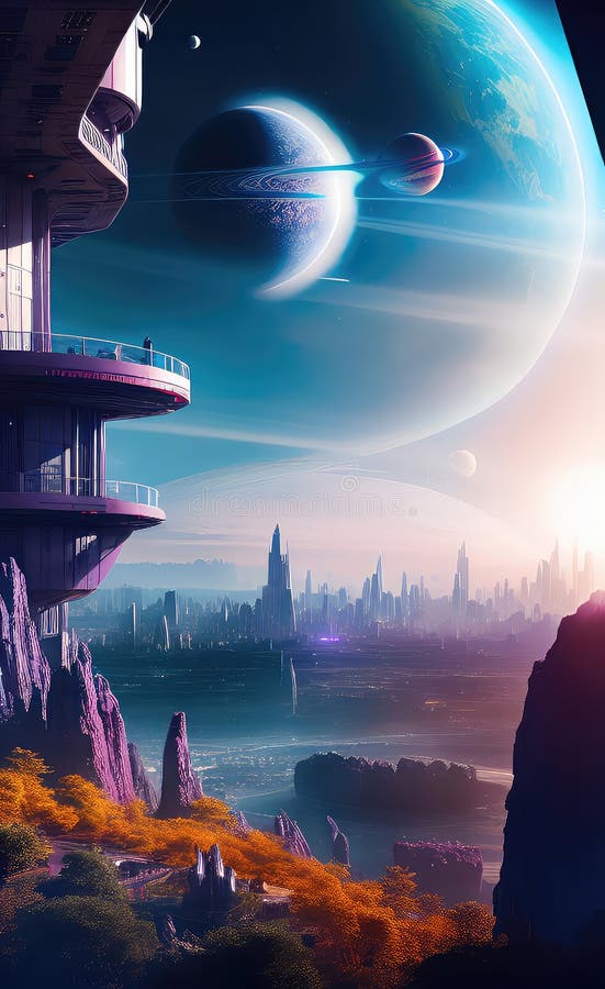 A Dream of a Distant Galaxy, Concept Art, Matte Painting, HQ, 4k Stock ...