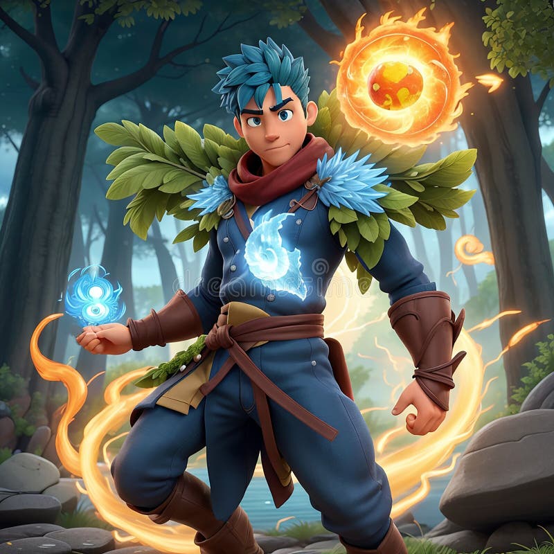 Dream Fighter Game Character Superhero 3D Digital Art Stock ...