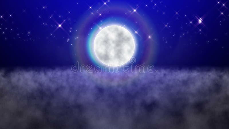 Dream Full Moon Above Clouds Stock Video - Video of atmosphere, high ...