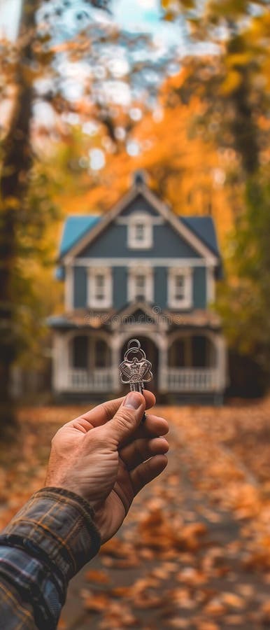 Dream House Acquired Keys To a Bright Future in Hand Stock Illustration ...