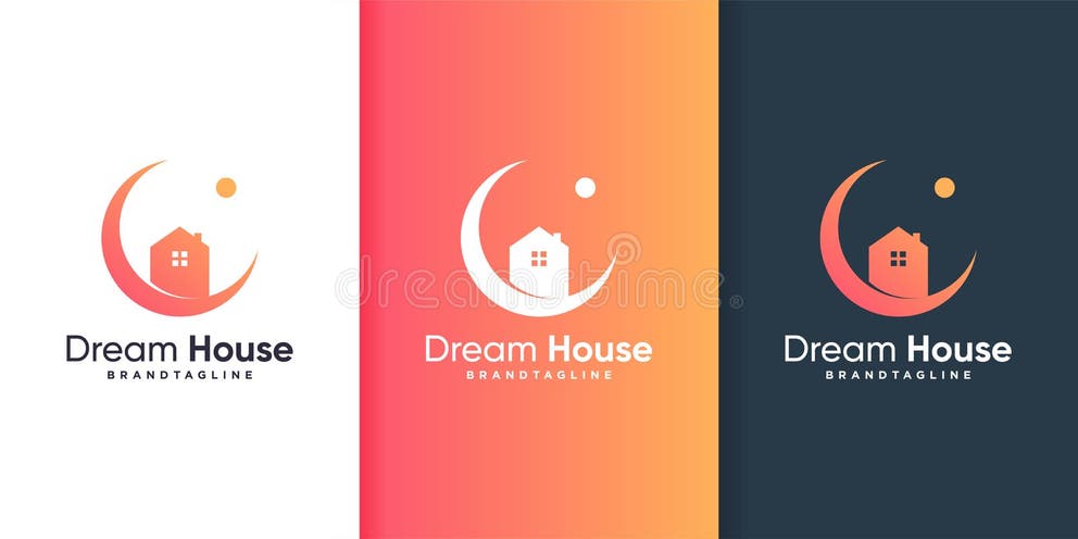 Dream House Logo Template with Cool and Modern Concept Premium Vector ...