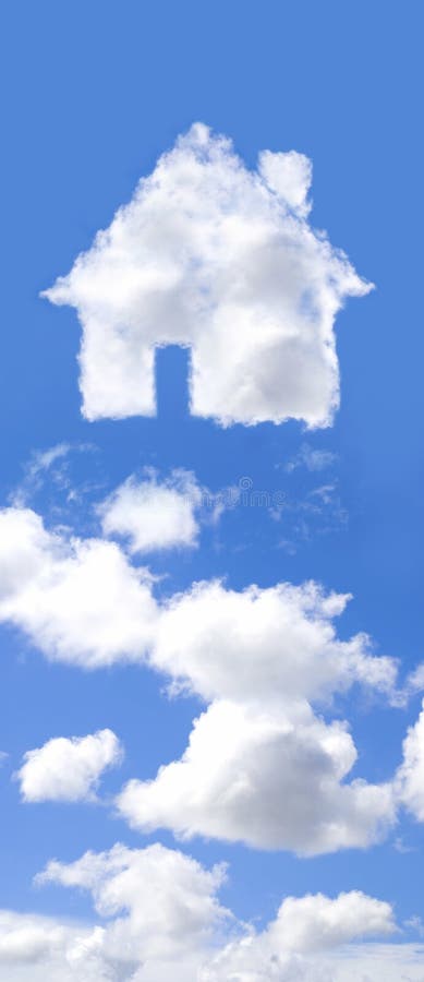 Dream home in the clouds stock image. Image of dream - 19437155