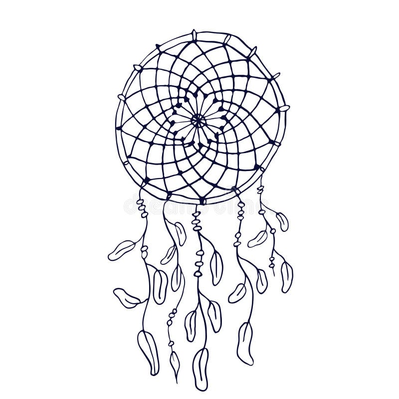 Dream Hunters. Vector Illustration in the Doodle Style. Isolated Object ...