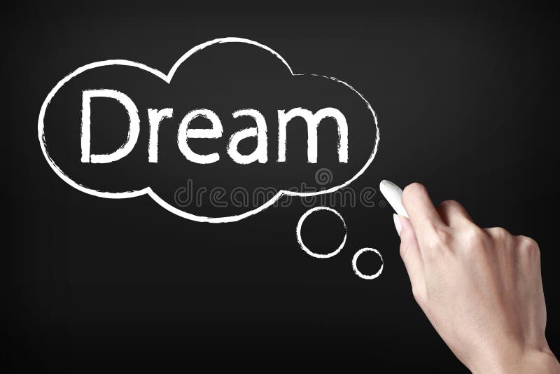 Dream icon stock image. Image of chalk, concept, happy - 43792133