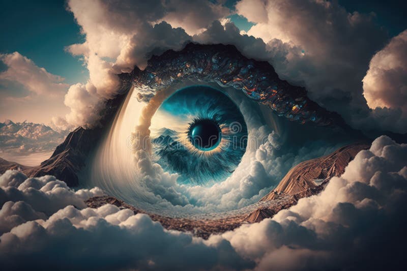 Human Eye, Vision, Clear Eyesight Stock Illustration - Illustration of ...