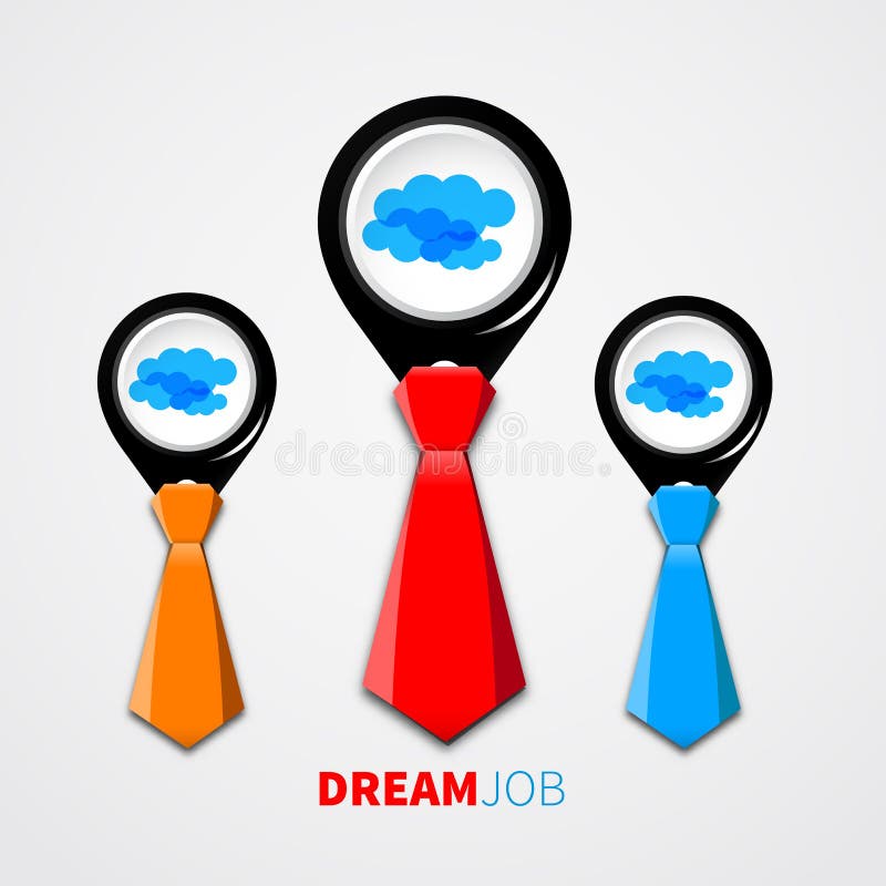 Dream Job - Conceptual Logo Eps10 Stock Illustration - Illustration of ...