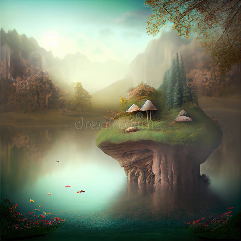 Generative AI: Dream Landscape in Pastel Colors with a Dream Touch ...