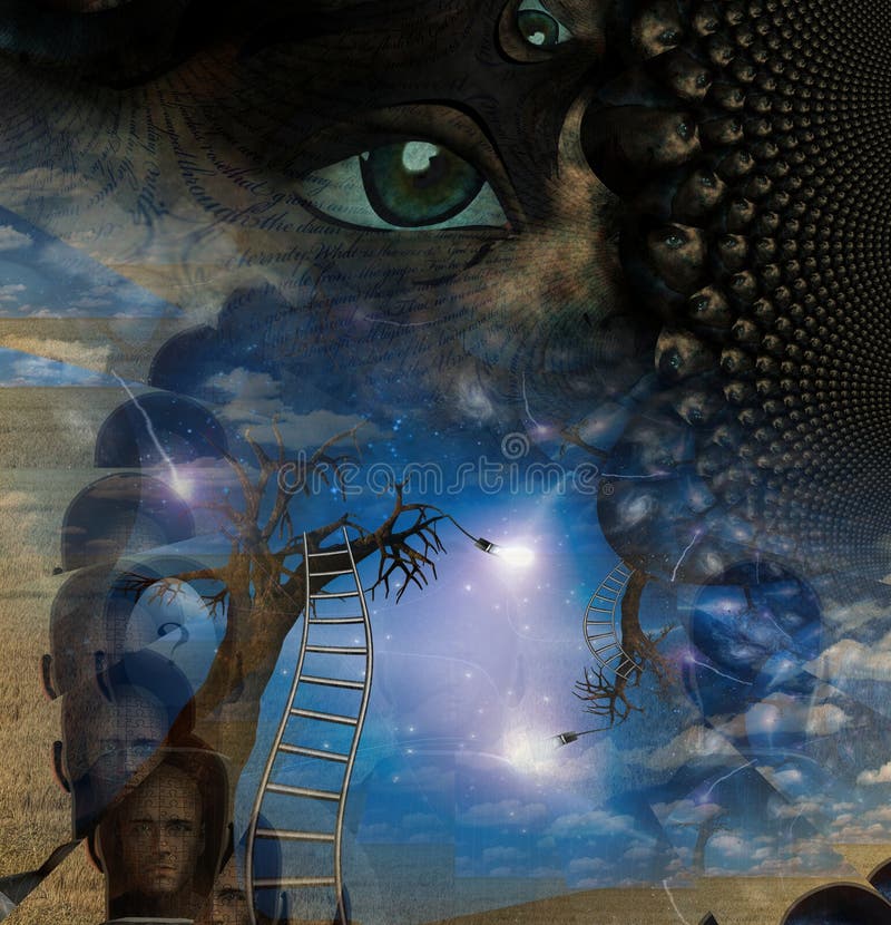 Dream Like Composition stock illustration. Illustration of human - 18872062