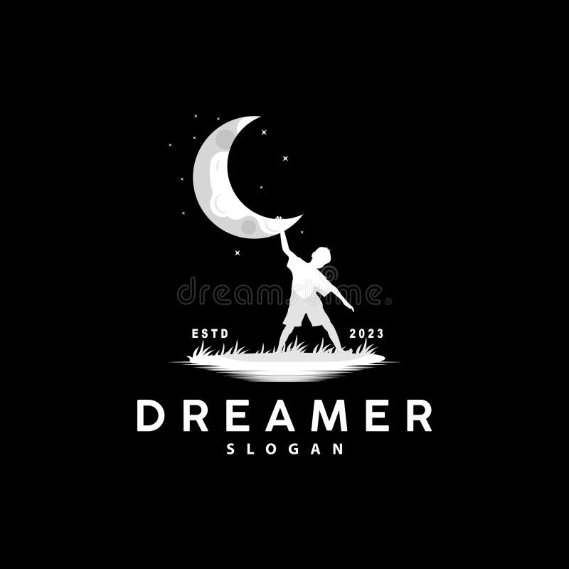 Dream Logo, Kid Dream Inspirational Design, Vector Reaching Star Fun ...