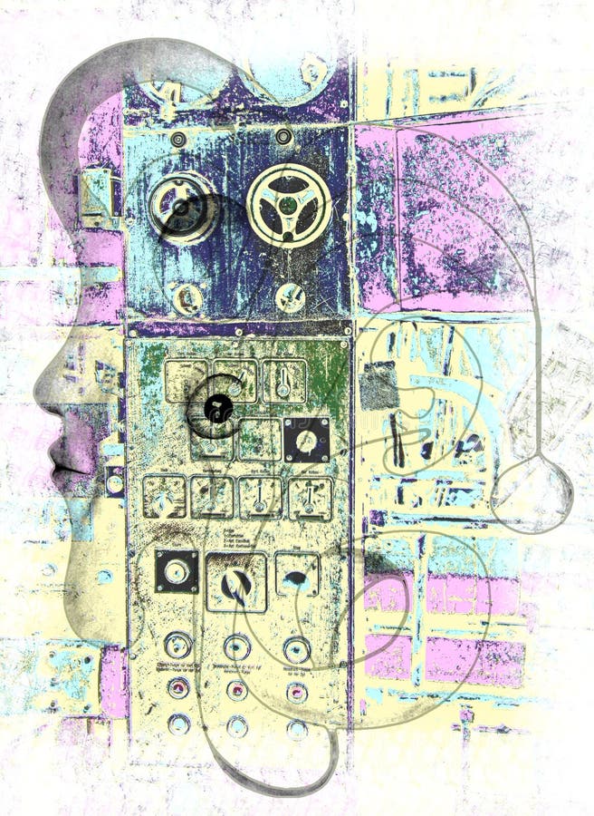 Dream of the machine stock illustration. Illustration of chrome - 232786455