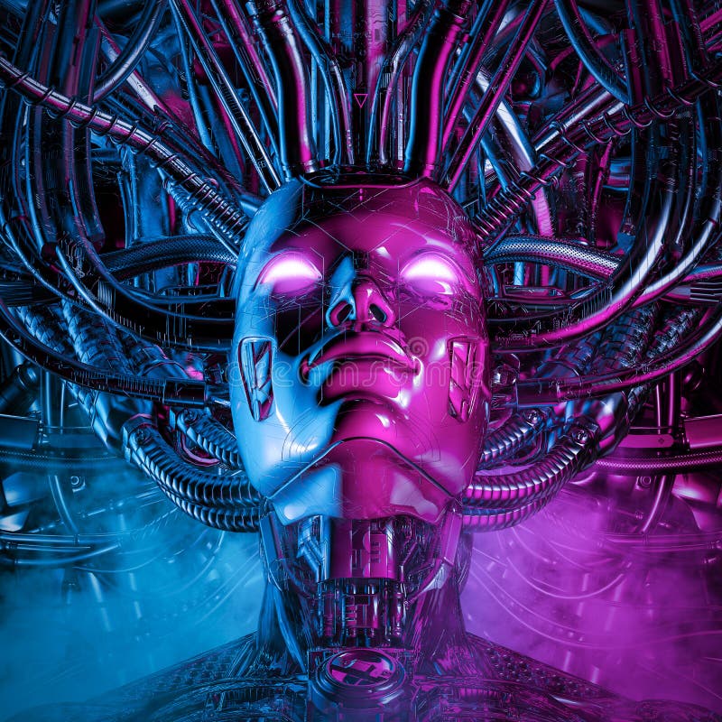 Dream of the machine stock illustration. Illustration of chrome - 232786455