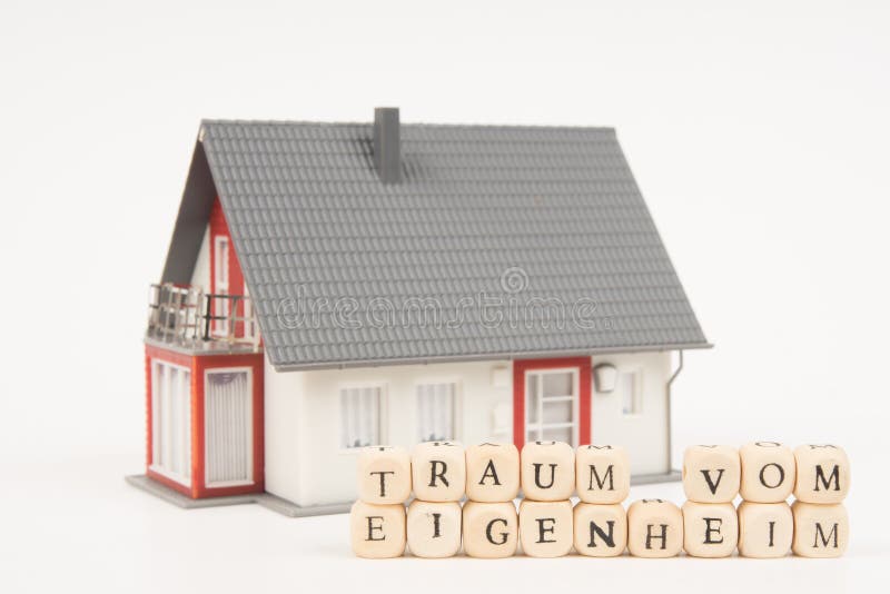 Dream of Owning a House German Stock Image - Image of estate ...